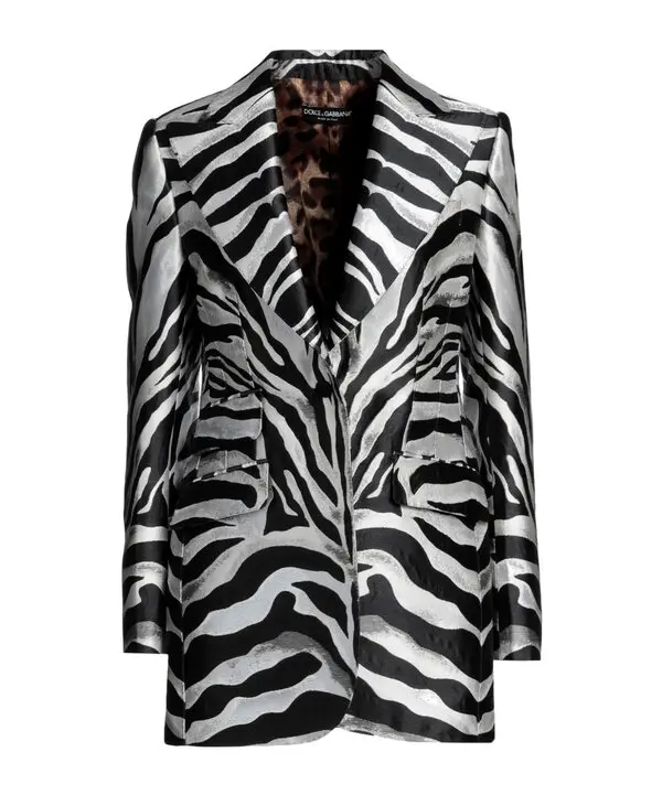 Dolce & Gabbana Single-breasted Zebra-print Blazer