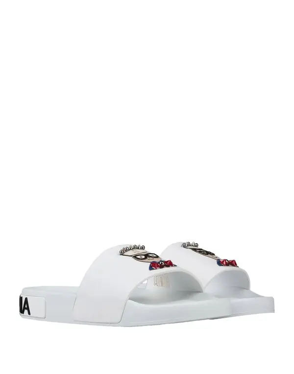 Dolce & Gabbana Round Toe Casual Slippers