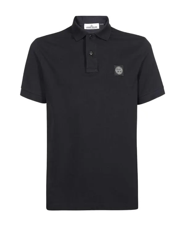 Stone Island Logo Polo Shirt - Blue