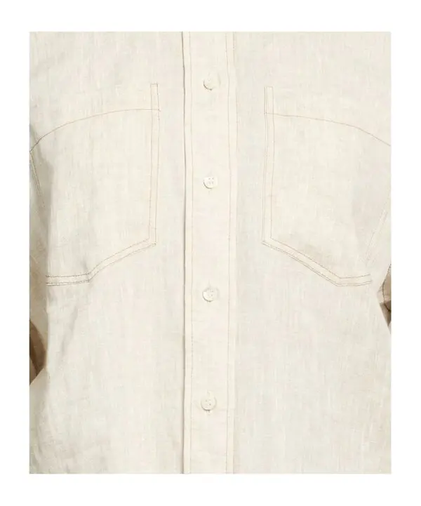 Brunello Cucinelli Minimalist Long-sleeve Shirt