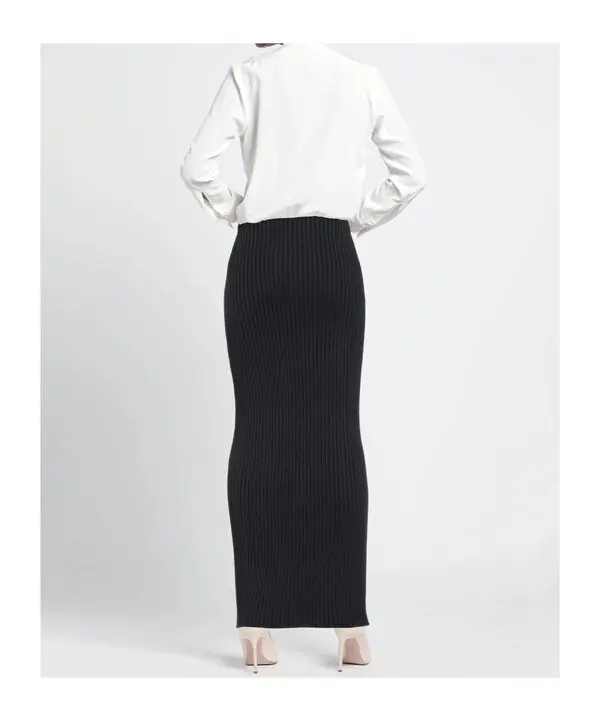 Balenciaga Ribbed Knit Pencil Skirt