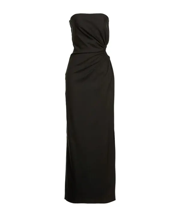 Max Mara Pleated Bandeau Dress