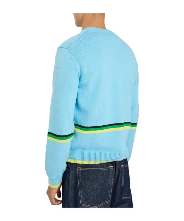 J.W.ANDERSON Car Striped Cotton-knit Jumper