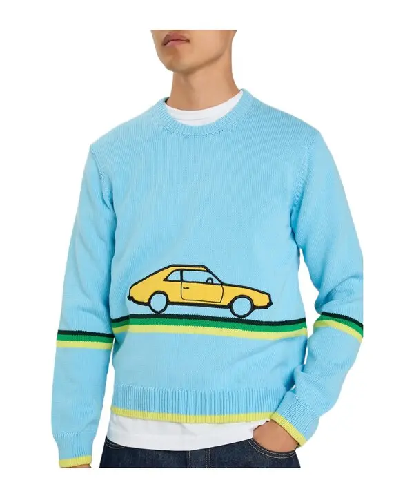 J.W.ANDERSON Car Striped Cotton-knit Jumper