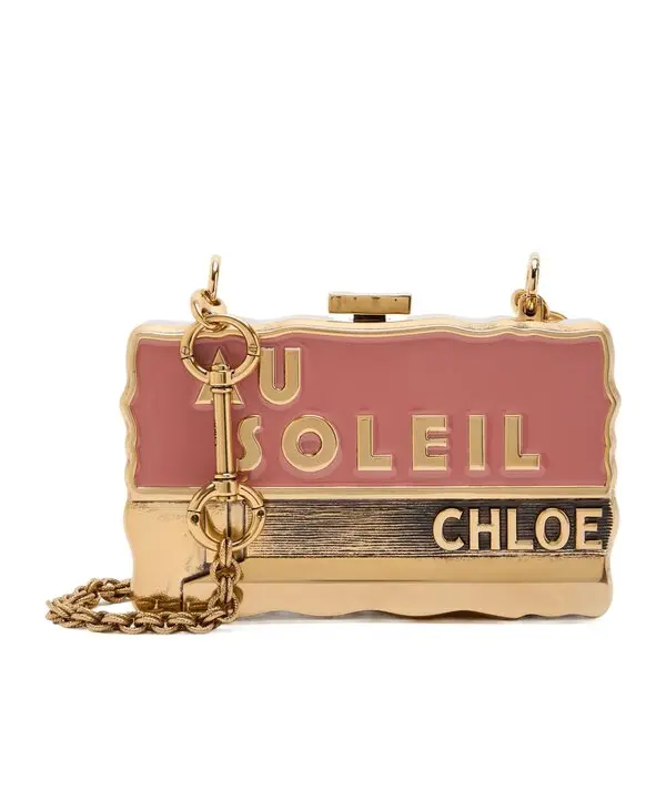 Chloé Vintage Gold Clutch - Nude