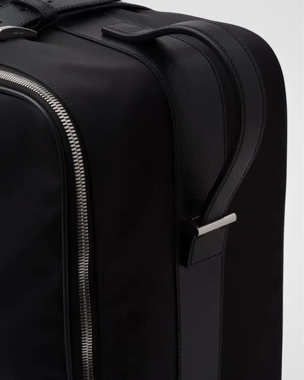 Prada Small Re-nylon And Saffiano Leather Suitcase