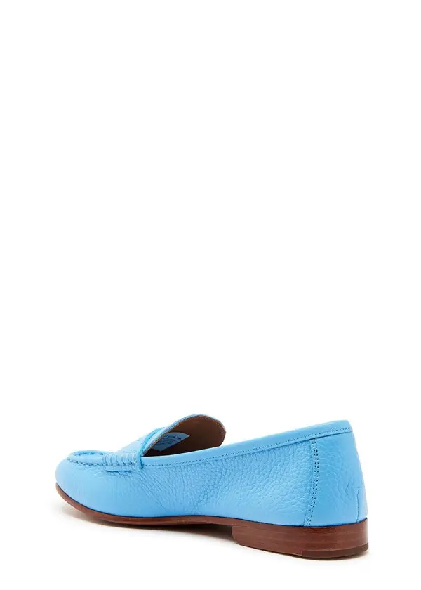 Polo Ralph Lauren Logo Pebbled Leather Loafers