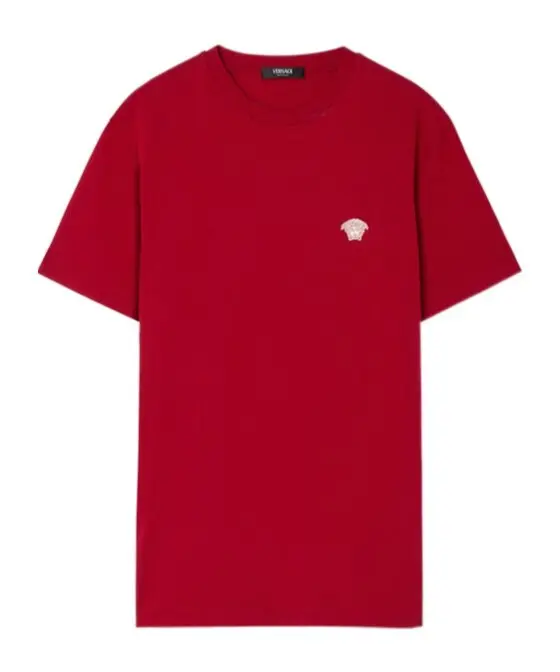 Versace Medusa-embroidered T-shirt - Red
