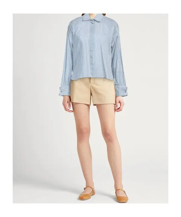 Max Mara Striped Shirt With Classic Collar