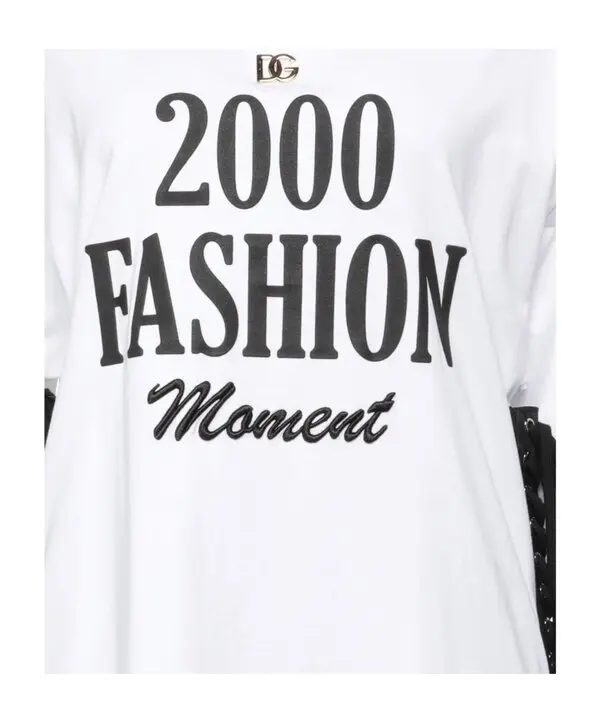 Dolce & Gabbana Two-tone T-shirt With Lace-up Detail