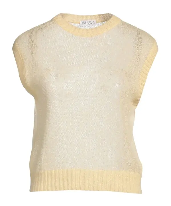 Brunello Cucinelli Solid Color Knitted Sleeveless Top