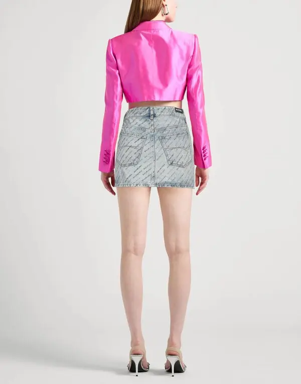 Balenciaga Medium Blue Denim A-line Skirt