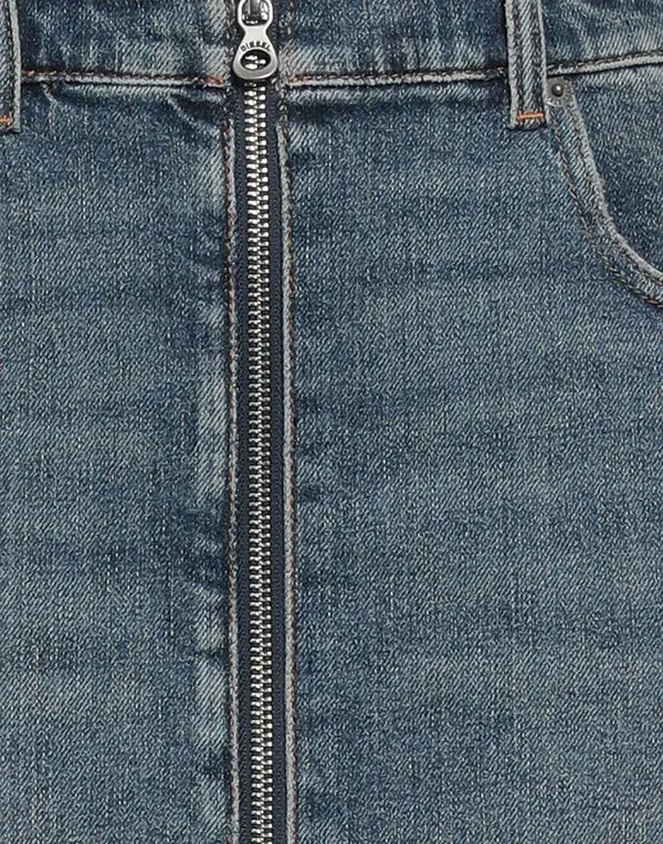 DIESEL® Denim Pencil Skirt With Zip Front