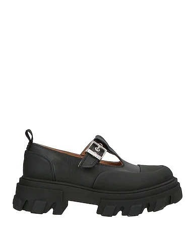GANNI T-bar Buckled Flat Shoes