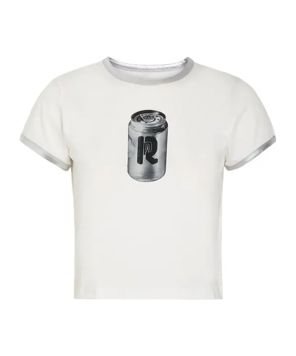 Rabanne Printed Cotton T-shirt - White