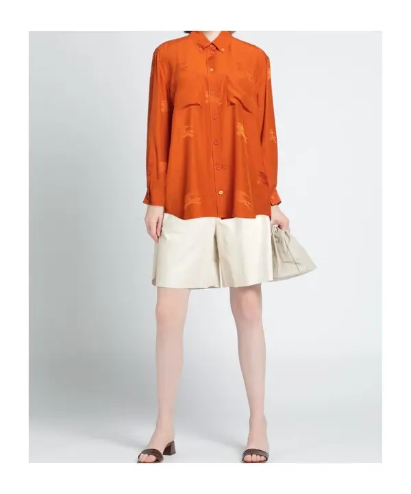 Burberry Long Sleeve Shirt With Logo And Pockets