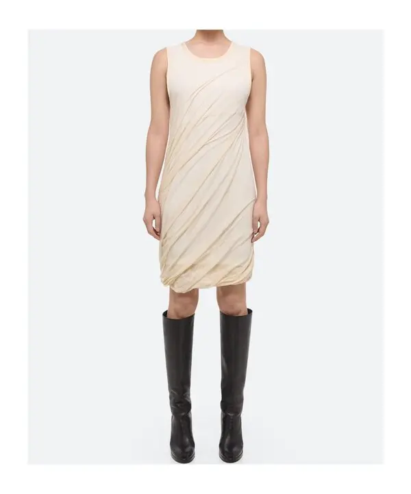 Helmut Lang Bubble Sheer-overlay Dress