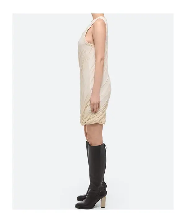Helmut Lang Bubble Sheer-overlay Dress
