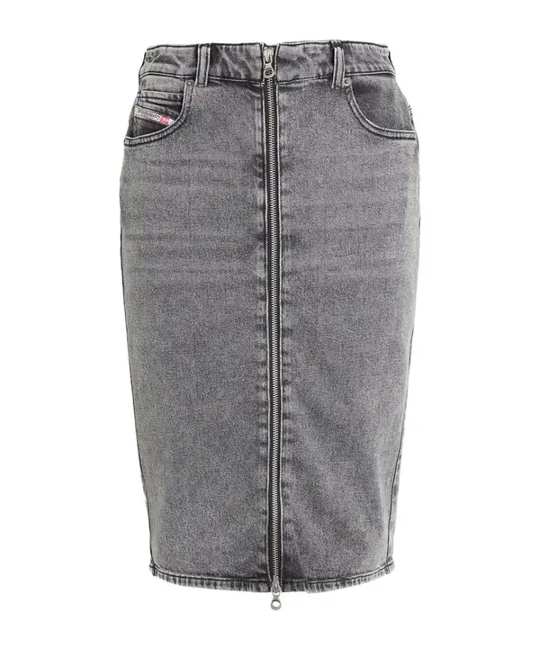 DIESEL® Colored Denim Midi Skirt