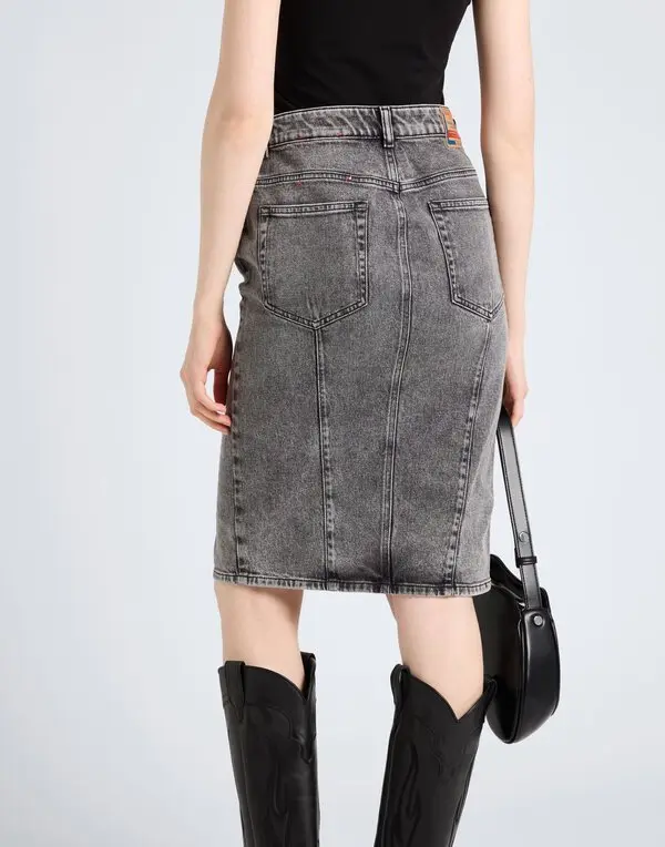 DIESEL® Colored Denim Midi Skirt