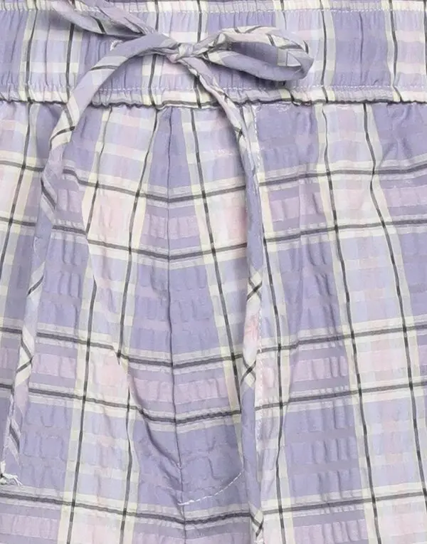 GANNI Tartan Plaid Drawstring Shorts
