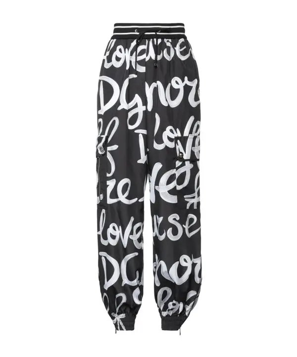 Dolce & Gabbana Drawstring Casual Pants - Black