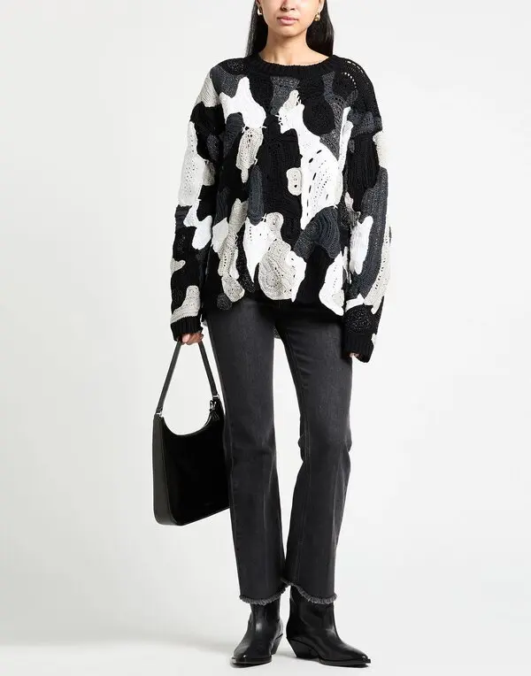 Dolce & Gabbana Multicolor Crochet Knit Sweater