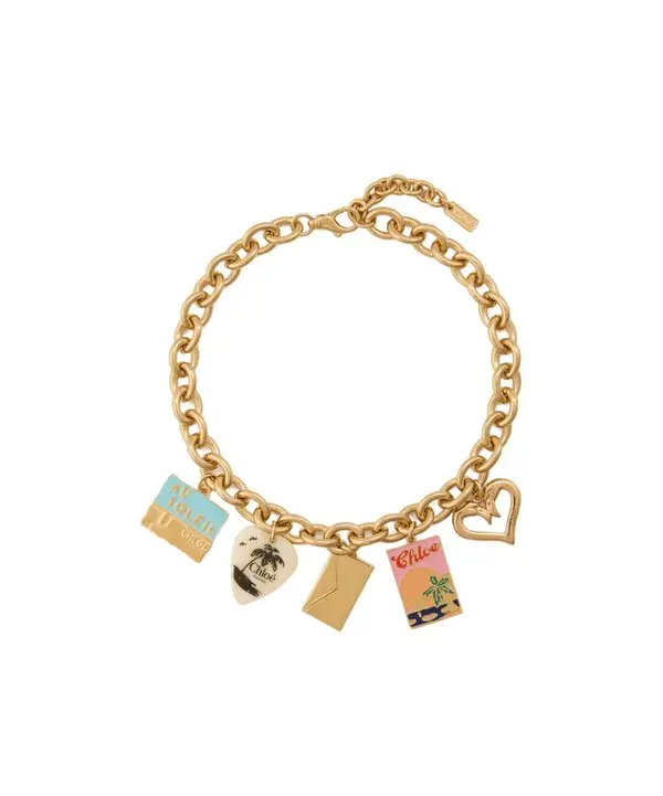 Chloé Postcards Charm Necklace