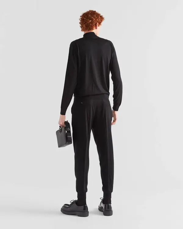Prada Wool Blend Tailored Pants
