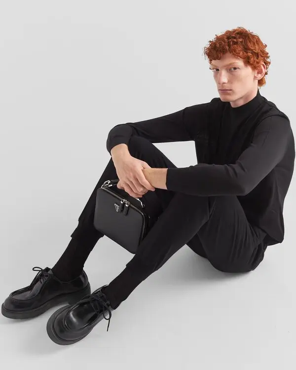 Prada Wool Blend Tailored Pants