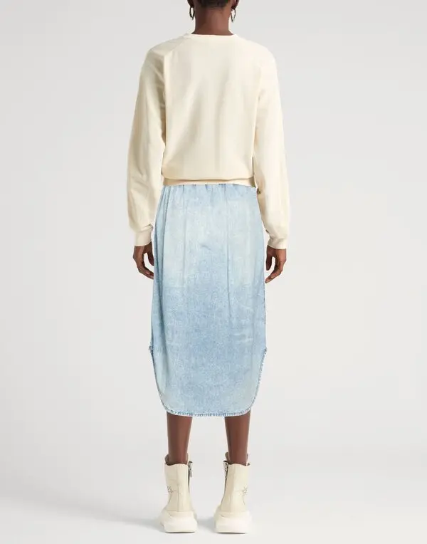 DIESEL® Light Wash Denim Midi Skirt