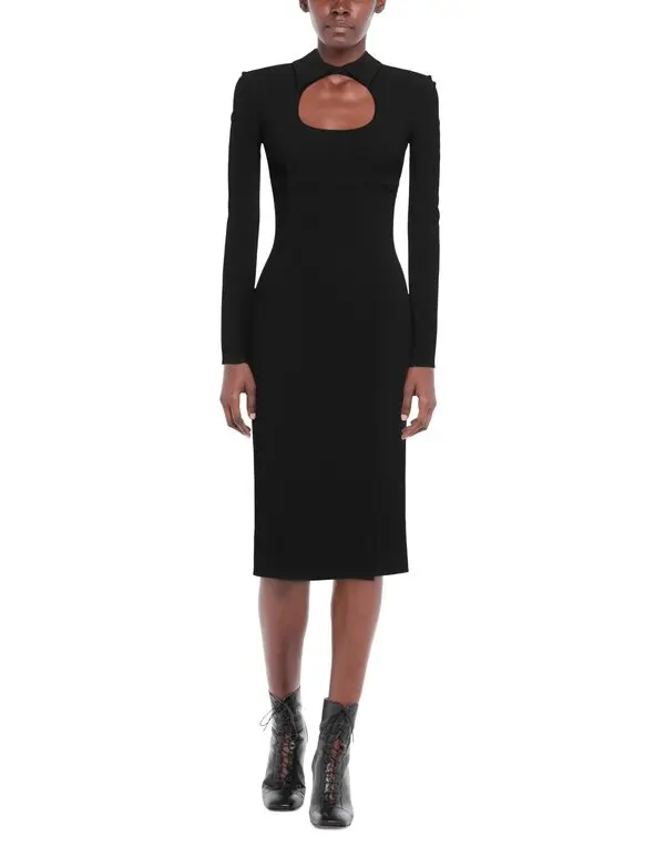 Dolce & Gabbana Solid Color Stretch Slim-fit Dress