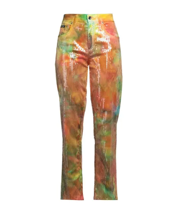 Dolce & Gabbana Color Block Long Pants