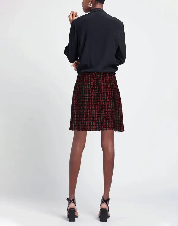 Dolce & Gabbana Flared Checked Tweed Skirt