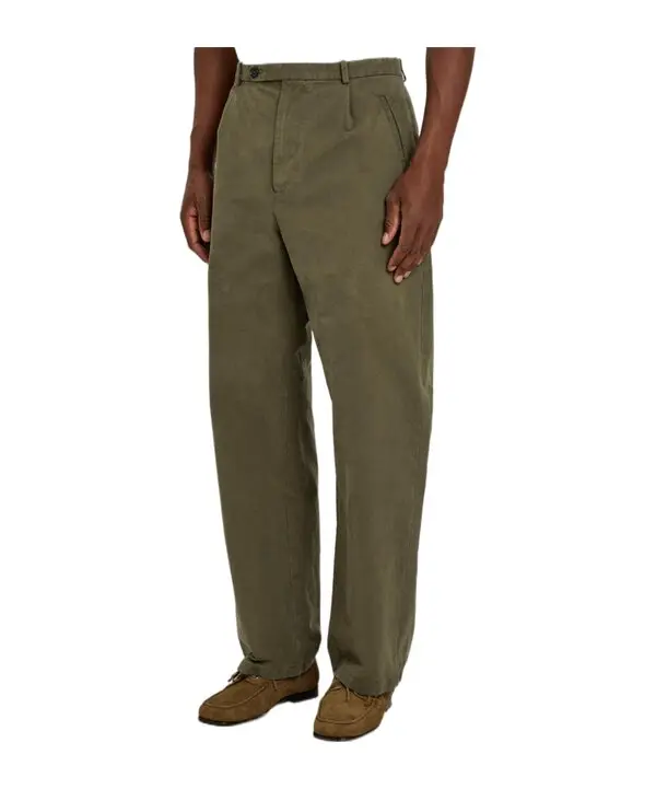 JIL SANDER Casual Pure Cotton Trousers