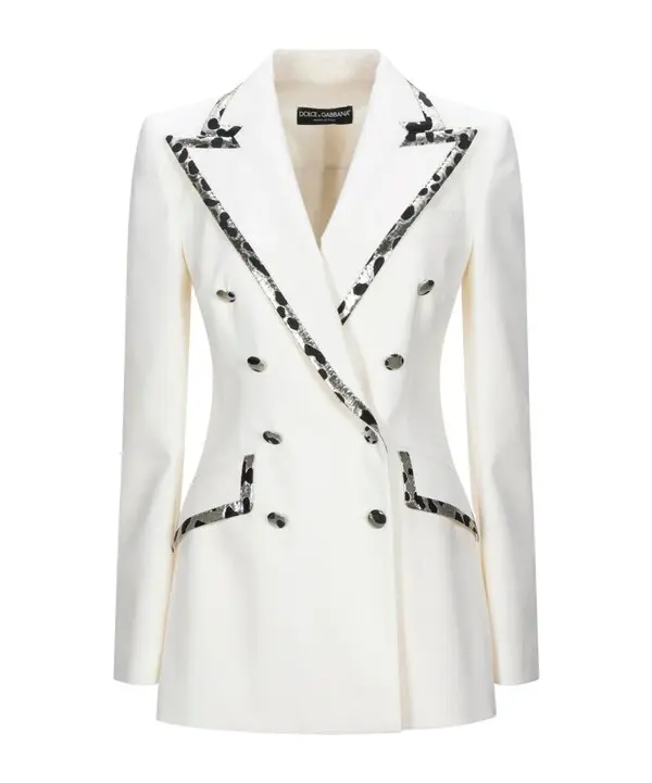 Dolce & Gabbana Double-breasted Blazer With Embellished Lapels