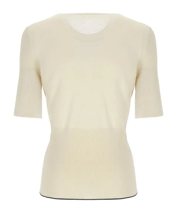 JOSEPH Contrasting-trim Crew Neck Jumper