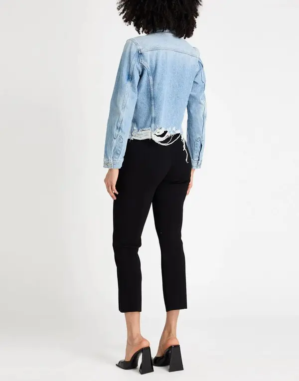 DIESEL® Distressed Light Wash Denim Trucker Jacket