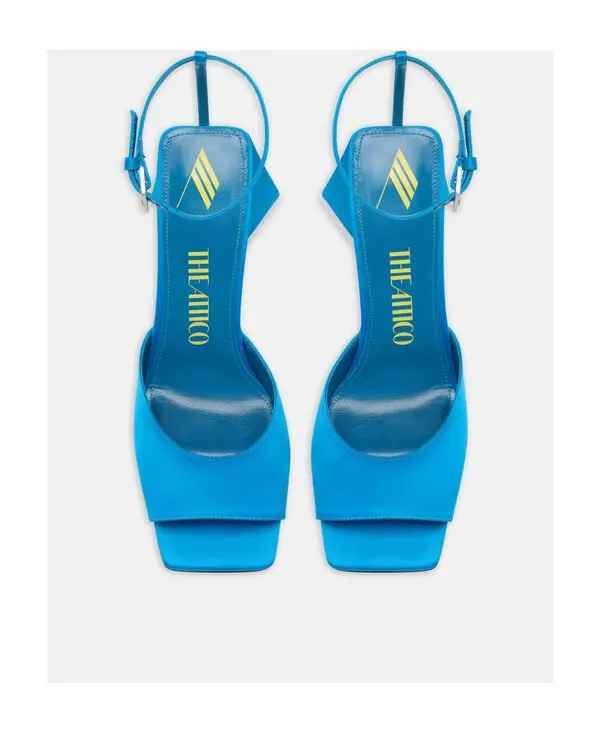 Attico Piper Open-toe High-heeled Sandals With Ankle Strap - Blue