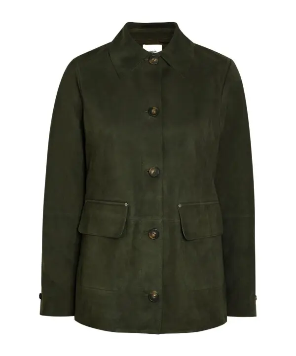 Vince Suede Jacket - Black