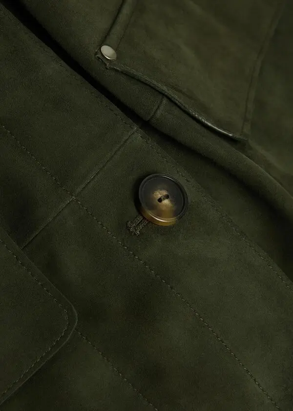 Vince Suede Jacket - Black