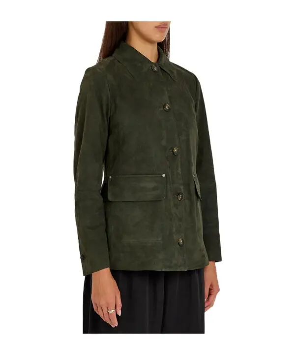 Vince Suede Jacket - Black