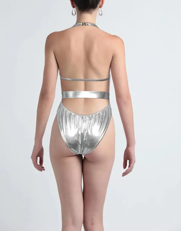 Dolce & Gabbana Metallic Halterneck One-piece Swimsuit