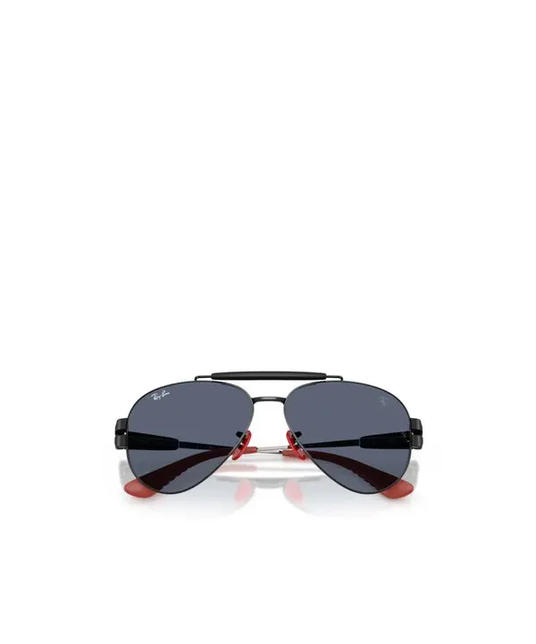 Ray-ban X Scuderia Ferrari Metal-frame Pilot Sunglasses