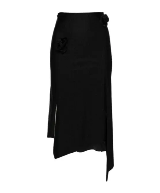 Coperni High-waisted Floral Embellished Skirt