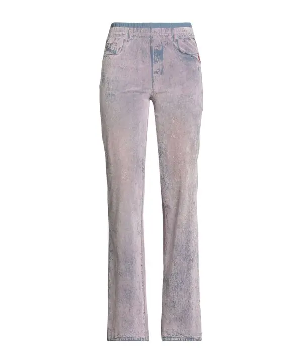 DIESEL® Two-tone Velvet Wide-leg Pants