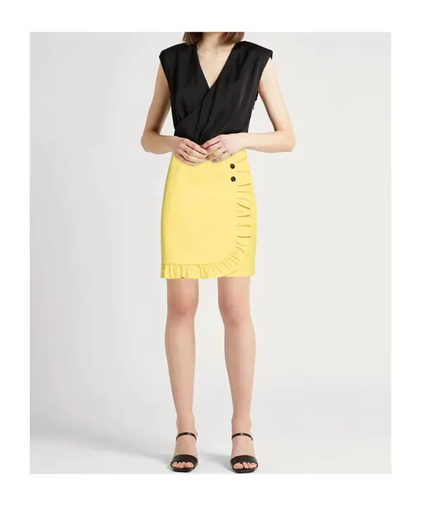 Tory Burch Ruffled Skirt With Snap Button Detail