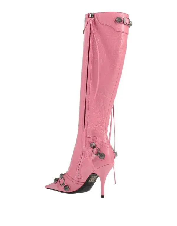 Balenciaga Shiny Pointed-toe Leather Boots