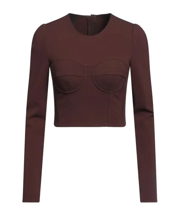 Dolce & Gabbana Long Sleeve Jersey Top - Red