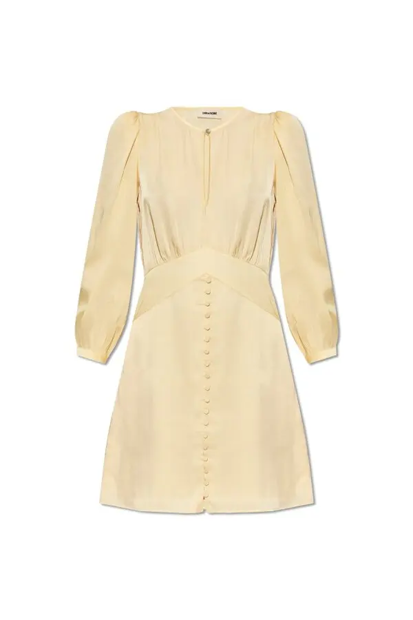 Zadig&Voltaire Rhodri Pleat Detailed Mini Dress